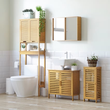 Armario de baño 30x19.9x70 cm madera natural | Maisons du Monde