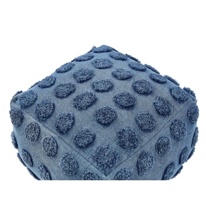 Pouf Cotone Blu Vishvi | Maisons du Monde