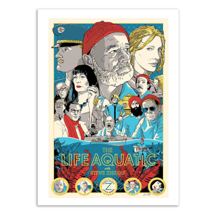 Affiche 30x40 cm - Life aquatic - Joshua Budich Joshua budich | Maisons ...