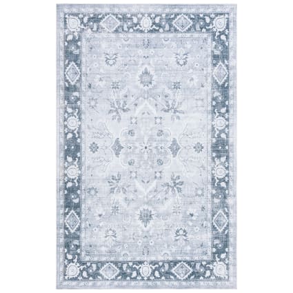 Teppich Polyester Hellgrau und Graugrün 183 X 274 cm Arizona | Maisons ...