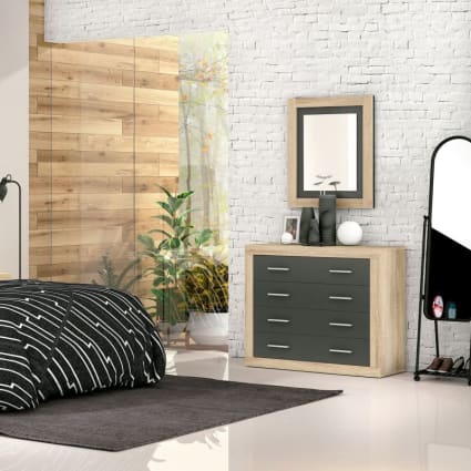 Cómoda melamina, cambria, 98 x 81,5 x 39,6 Kira | Maisons du Monde