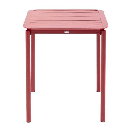 Table carrée de terrasse (70x70cm) rouge foncé Almada | Maisons du Monde