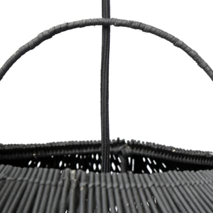 Lampada a sospensione in rattan nero 120x62 cm Cloud | Maisons du Monde