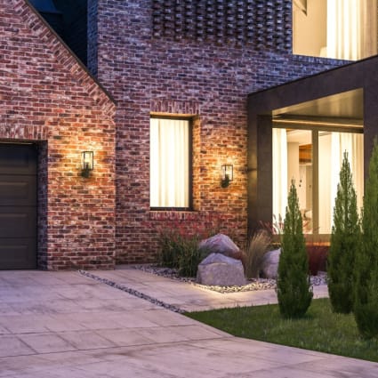 Aplique exterior aluminio transparente 12x18x29 cm Pristol | Maisons du ...