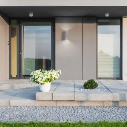 Plafón exterior led ip54 5.6w 3000k gris ORION | Maisons du Monde