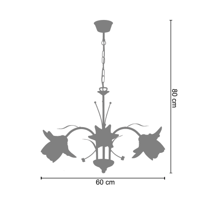 Lampe bureau metal Alt.35cm multicoldorado Pantalla: azul Ulrika ...