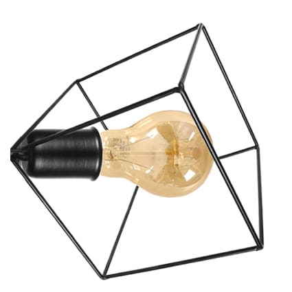 Aplique de pared metal Alt.37cm antracita ;Pantalla: bronze Square ...