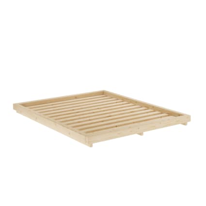Lit futon DOCK en pin massif, style japonais naturel 140x200 Dock ...