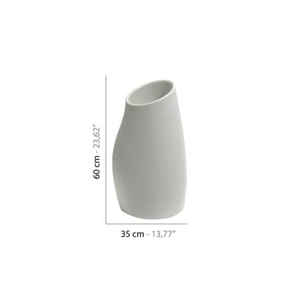 Vaso Elegante di Design da Interno in Resina Madame Ø35 H60 - Plust ...