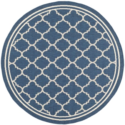 Tapis Bleu 160 X 160 cm Courtyard | Maisons du Monde