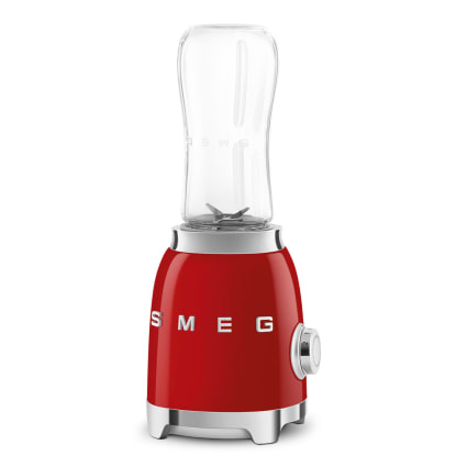 Mini blender vintage rouge + 1 bouteille Smeg Années 50 | Maisons du Monde