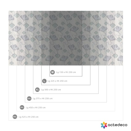 Panorama-Vliestapete mit Rochen und Korallenmustern, Beige 4 Alex ...