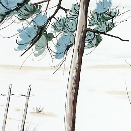 Panorama-Vliestapete Strand des Beckens, Farben 300 x 250cm Casa luci ...