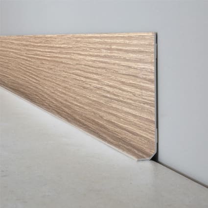 Plinthes PVC adhésives lot de 10 - 100x8 cm - Beige - Chêne Brut Chêne ...