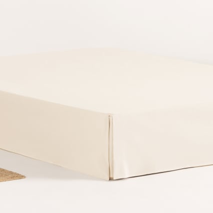 Cubre canapé algodón alto 30 cm cama 100x200 cm crudo Lisos | Maisons ...