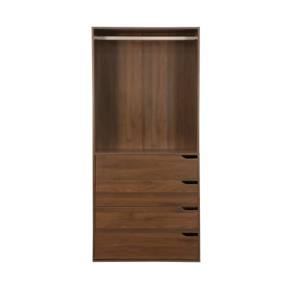 Módulo armario con 4 cajones y 1 armario, nogal Modulo | Maisons du Monde