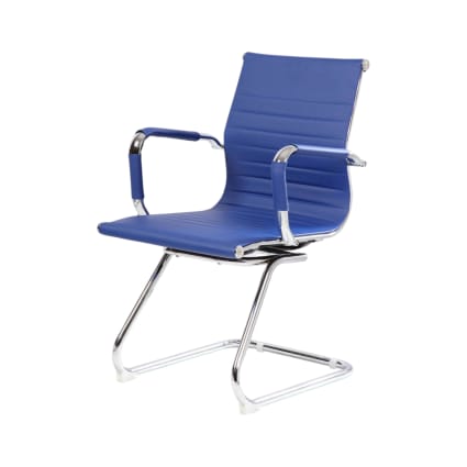 Sedia in Ecopelle blu Artena | Maisons du Monde