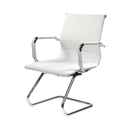 Sedia in Ecopelle Bianco Artena | Maisons du Monde