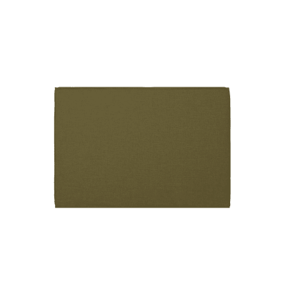 Tête de lit tapissée déhoussable en lin vert 120x110cm Vega | Maisons ...