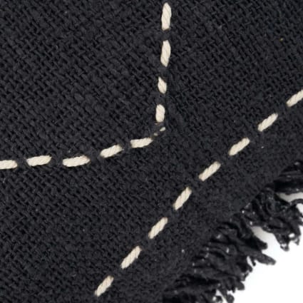 Cuscino di cotone nero 50x50 cm Kasbah | Maisons du Monde