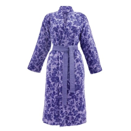 Peignoir coton violet xs Enchantement | Maisons du Monde