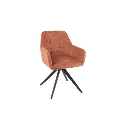 lot de 2 chaises en métal et velours texturé Lucie | Maisons du Monde