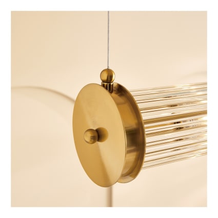 Tubo de lustre sencillo de metal con acabado en latón dorado Tubes ...