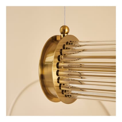 Tubo de lustre sencillo de metal con acabado en latón dorado Tubes ...