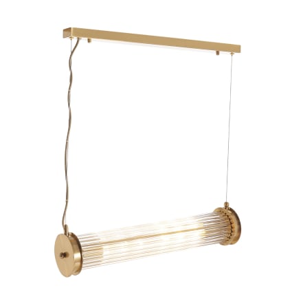 Tubo de lustre sencillo de metal con acabado en latón dorado Tubes ...