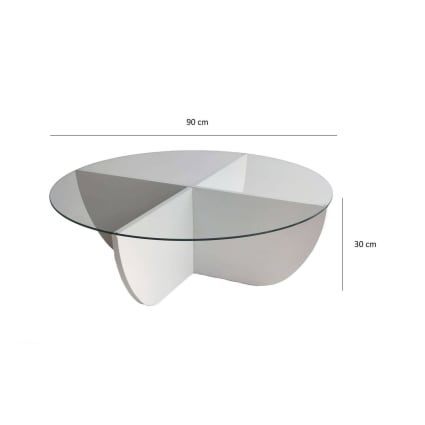 Table basse en bois plaqué chêne brun Jolanda | Maisons du Monde