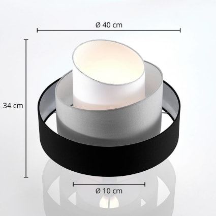 Deckenlampe aus Textil, grau Coria | Maisons du Monde