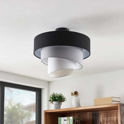 Deckenlampe aus Textil, grau Coria | Maisons du Monde