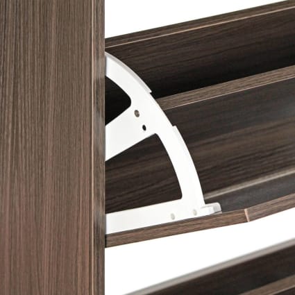 Scarpiera 4 ante effetto legno color noce 63x150cm | Maisons du Monde