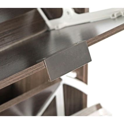 Scarpiera 4 ante effetto legno color noce 63x150cm | Maisons du Monde