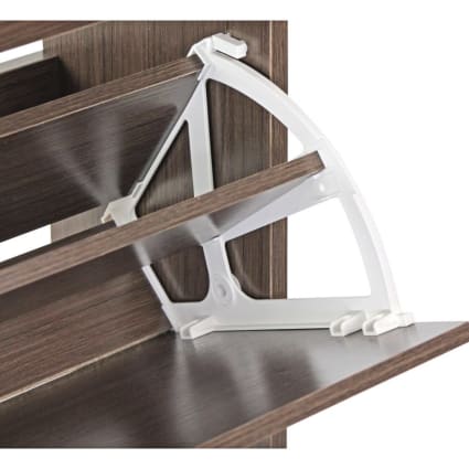 Scarpiera 4 ante effetto legno color noce 63x150cm | Maisons du Monde