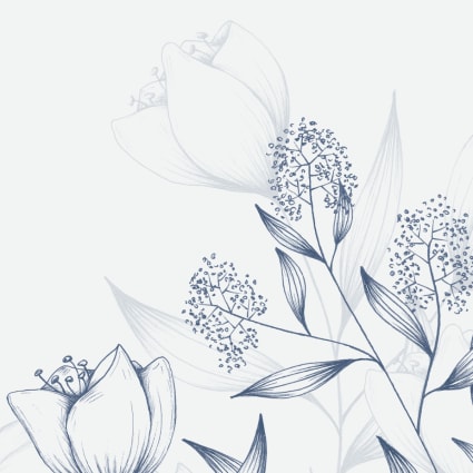 Papel pintado panorámico con un zócalo vegetal, Azul 150 x 2 ...