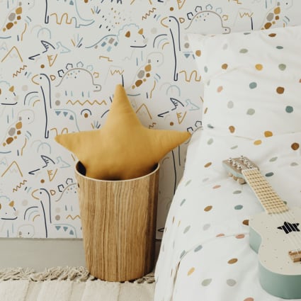 Panorama-Vliestapete mit kleinen Dinosauriern, 300 x 250cm Emilie ...