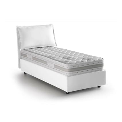 Lit simple en tissu blanc 90x190 cm Animal | Maisons du Monde