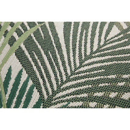 Alfombra interior-exterior con hojas de palma 140 x 200 cm Tropical ...
