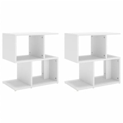 Set di 2 comodini legno bianco 50x30x51,5 cm | Maisons du Monde
