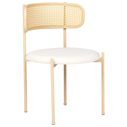 Lot de 2 chaises de salle à manger en métalmarron50x75cm Andover ...