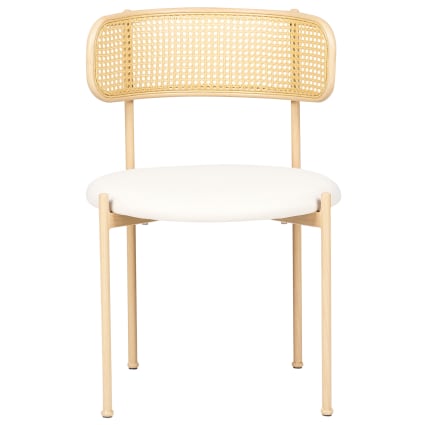 Lot de 2 chaises de salle à manger en métalmarron50x75cm Andover ...