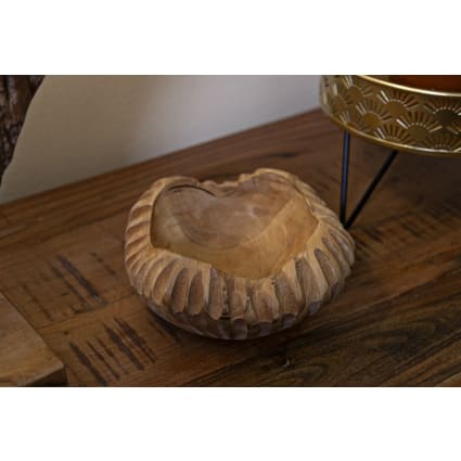 Vide-poches en bois brun cm Ø 19x8 Geris | Maisons du Monde
