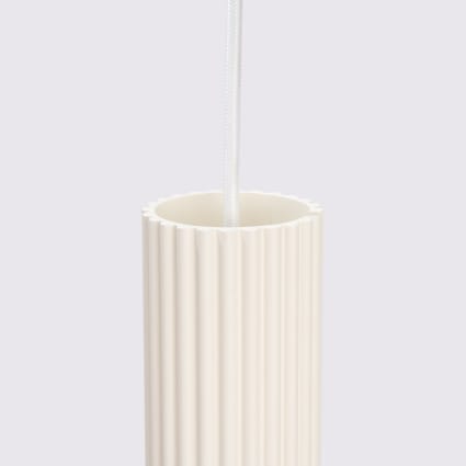 Suspension Aluminium Beige GU10 3 Karbon Line Karbon | Maisons du Monde