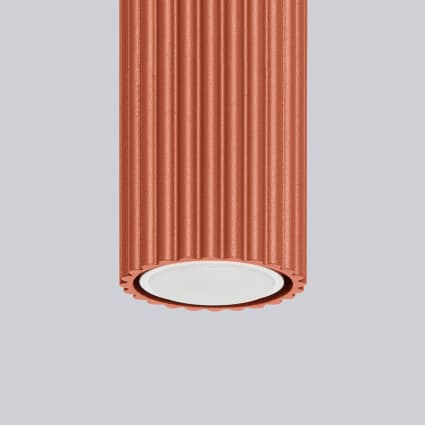 Lámpara de techo ocre rojo aluminio alt. 7 cm Karbon | Maisons du Monde