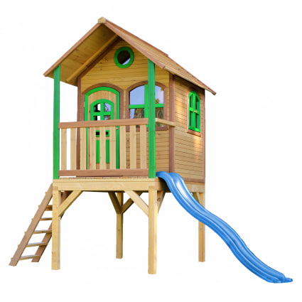 Spielhaus Aus Holz Mit Rutsche