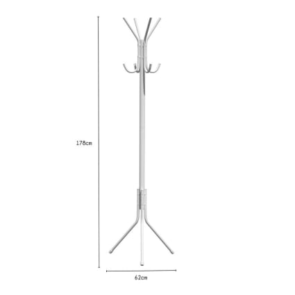 Perchero de metal blanco con 8 ganchos 62x62x178cm B&b home | Maisons ...