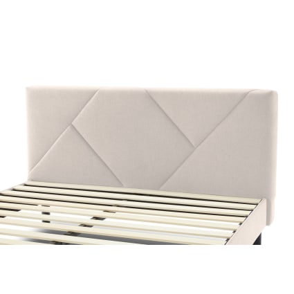 Französisches Bett aus beigem Stoff Calitri | Maisons du Monde