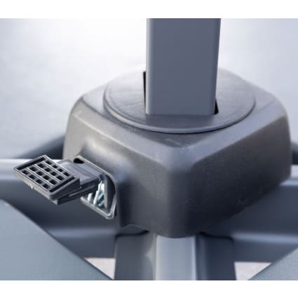 Parasol déporté 4x3m en aluminium anthracite Saphir | Maisons du Monde