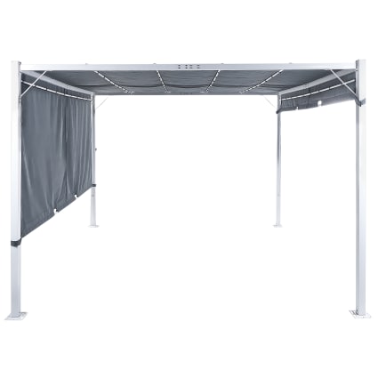 Gazebo led metallo 310 cm 310 cm grigio Parga | Maisons du Monde
